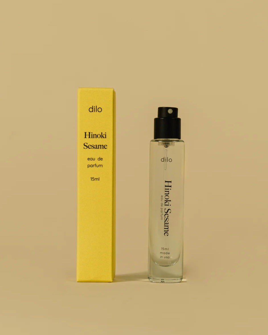 Eau de Parfum - Hinoki Sesame - 15ml Travel Sprayer – Lilla Barn Clothing