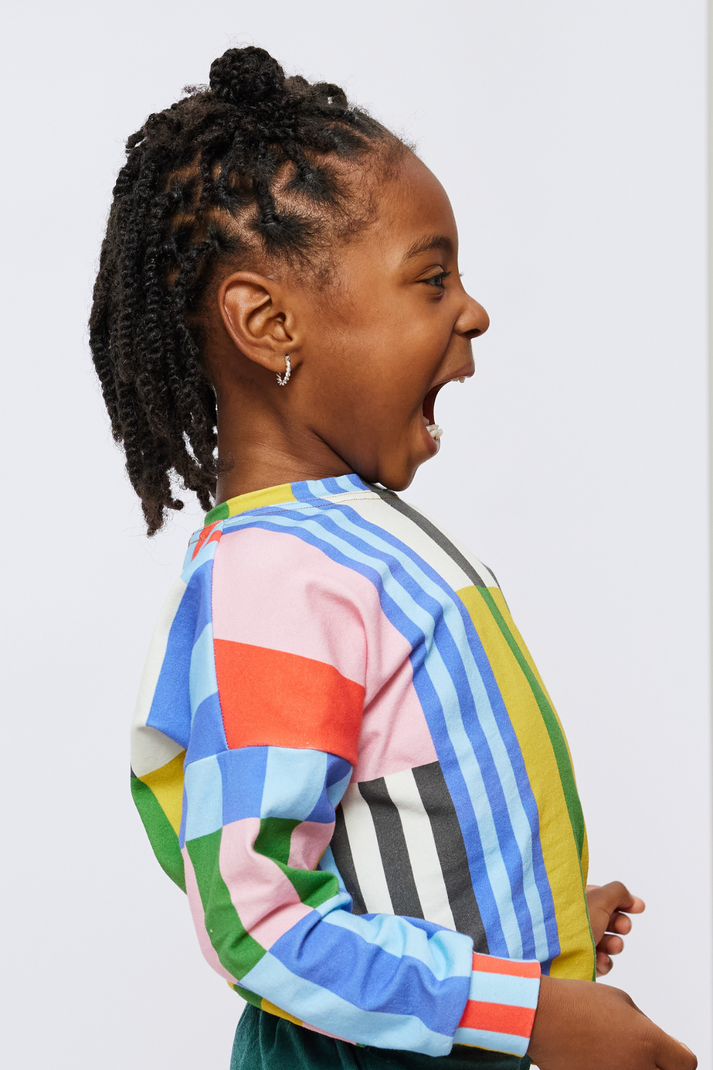 Colorful Baby & Toddler Organic Cotton Top | Bright Stripes – Lilla ...